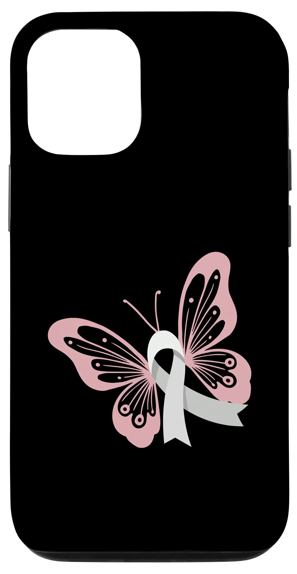 Lung Cancer Ribbon Butterfly