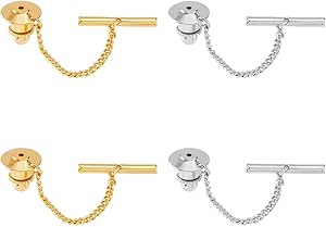 Amazon.com: SUPERFINDINGS 4Pcs 2 Colors Tie Tack for Men Necktie Pin ...