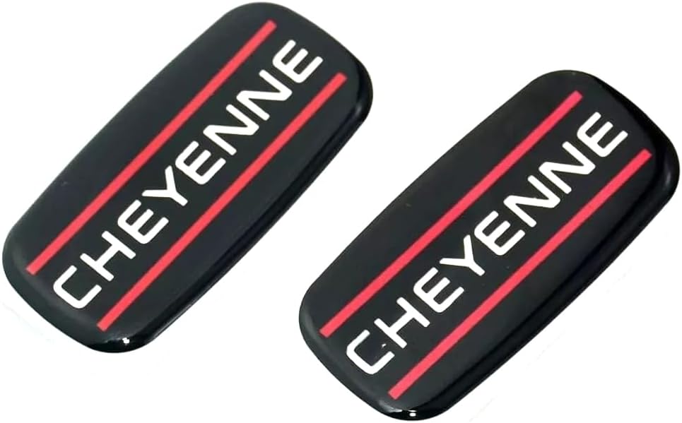 Amazon.com: Tomilia 2Pc Cheyenne Cab Emblem Badge Logo Roof Pillar ...