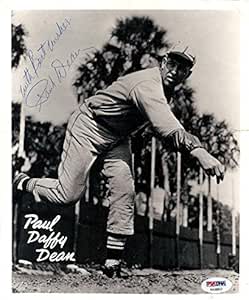 Daffy Dean Autographed Photo - Paul 8x10 Best Wishes AA36813 - PSA/DNA ...