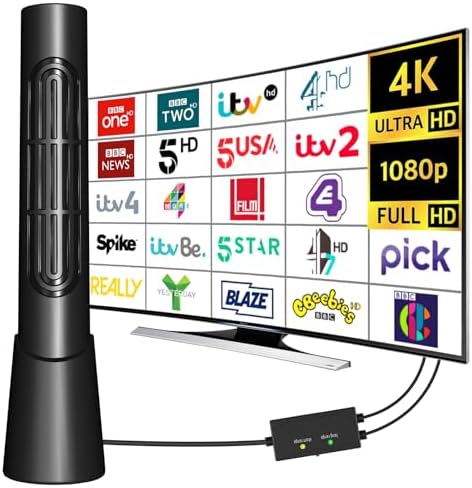 2024 Newest TV Aerial 350+Miles Long Range - Indoor TV Aerial for Smart ...