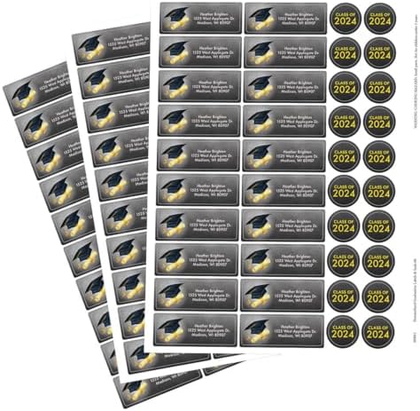Amazon.com : Personalized Graduation Labels & Seals 60 : Office Products