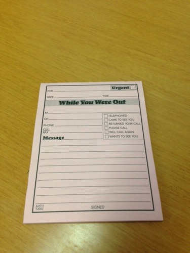 Amazon.com : Adams Write 'n Stick While You Were Out Message Pads, 4 x ...