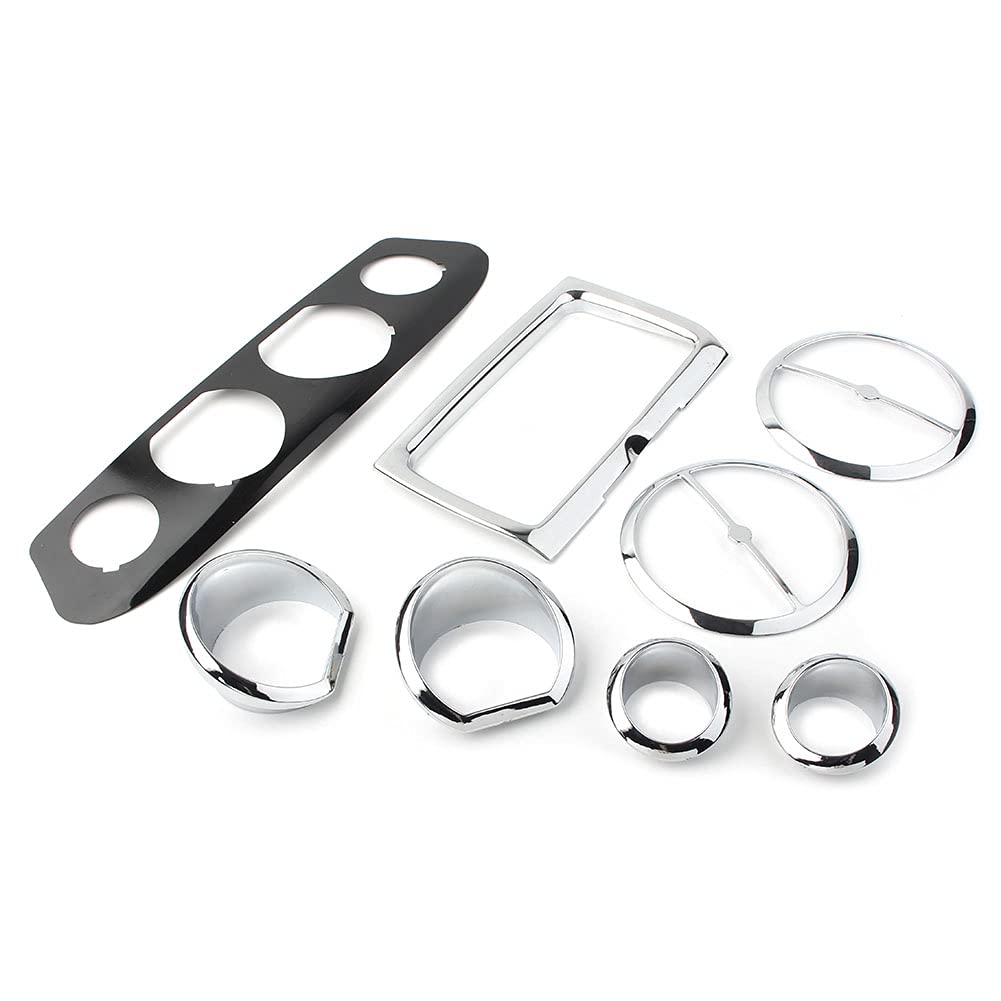Chrome Instrument Covers Harley Davidson Speedometer Bezel Kit - Burst ...