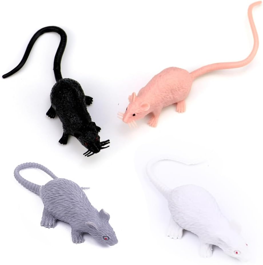 Amazon.com: titihuirie 80 Pcs Halloween Mini Simulated Mouse Model ...