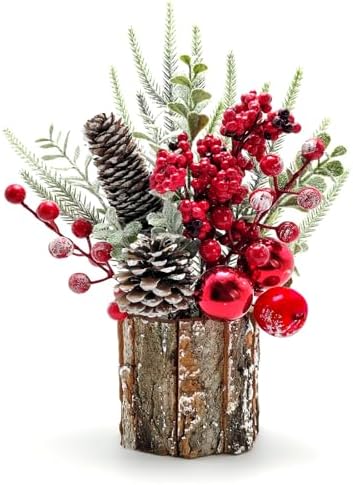 Amazon.com: Small Christmas Tree Tabletop Artificial Mini Christmas ...