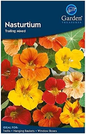 Garden Treasures Nasturtium Trailing Mixed Seeds Grow Your Own Flowers ...