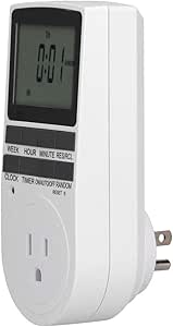 Smart Programmable Timer Switch Socket, Digital Outlet Timer, for ...