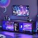 Amazon.com: Bestier Gaming Entertainment Center with Power Outlet,55 ...