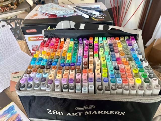 $21/mo - Finance Shuttle Art 280 Colors Dual Tip Alcohol Based Art ...