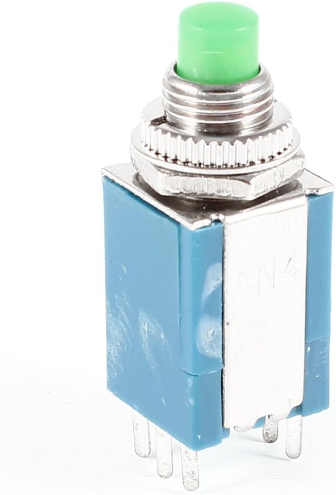 Amazon.com: uxcell AC250V/3A AC125V/6A 6-Pin DPDT Momentary Push Button ...