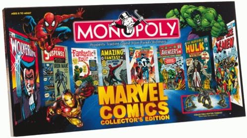 Amazon.com: Monopoly Marvel Comics Collector's Edition : Toys & Games