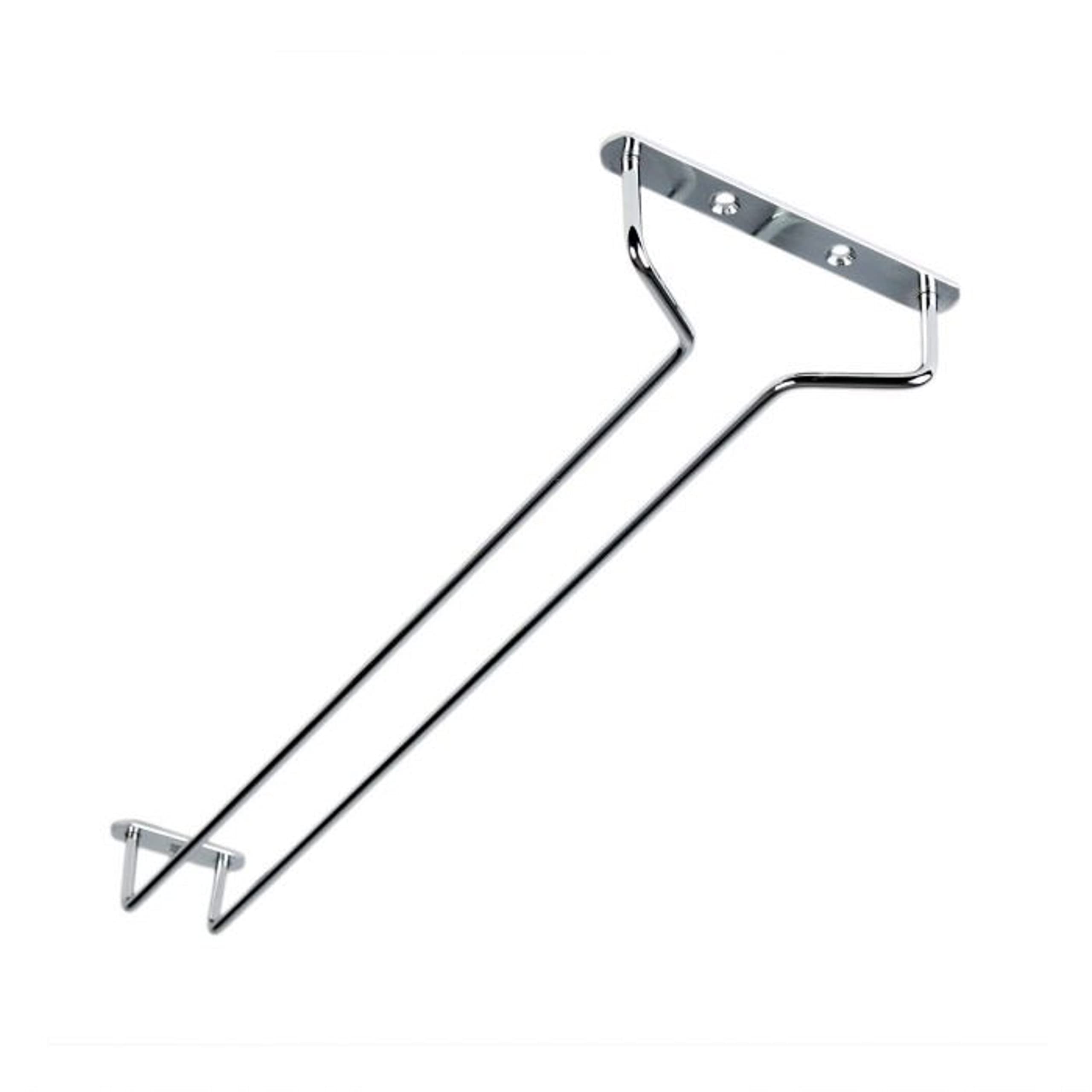 Snapklik.com : 24-Inch Wine Glass Rack Chrome Finish Set Of 2- Stemware ...