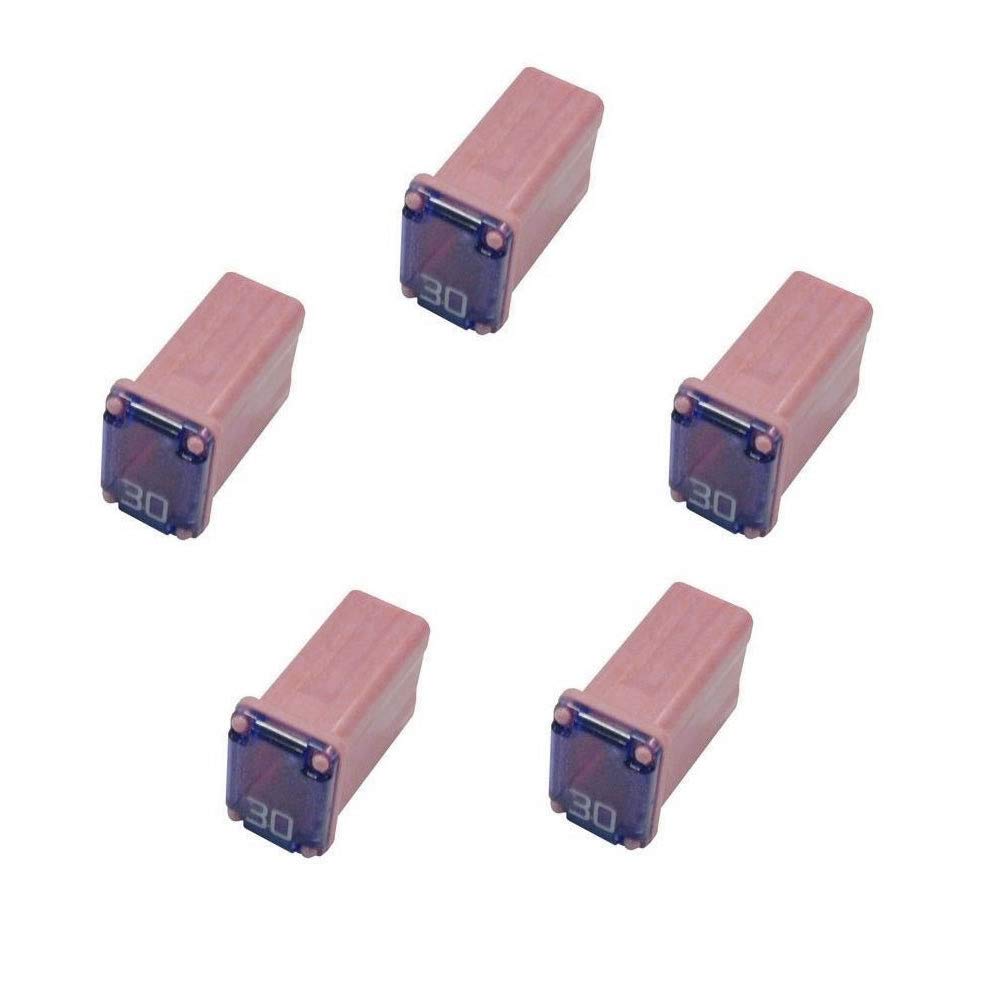 Snapklik.com : 5 Pack 608830 30 Amp Micro Cartridge Fuses Slow Blow FMM ...