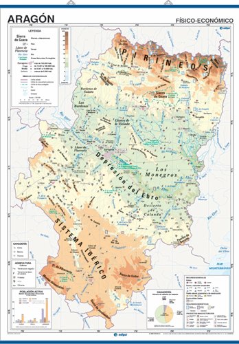Amazon.fr - Aragón, físico-económico / político-población: Mapas ...