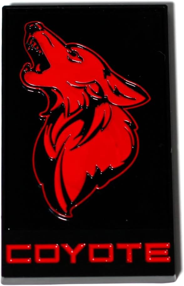 Coyote Badge Shop - GT350 Style Coyote Badge (Red/Black), Emblems ...
