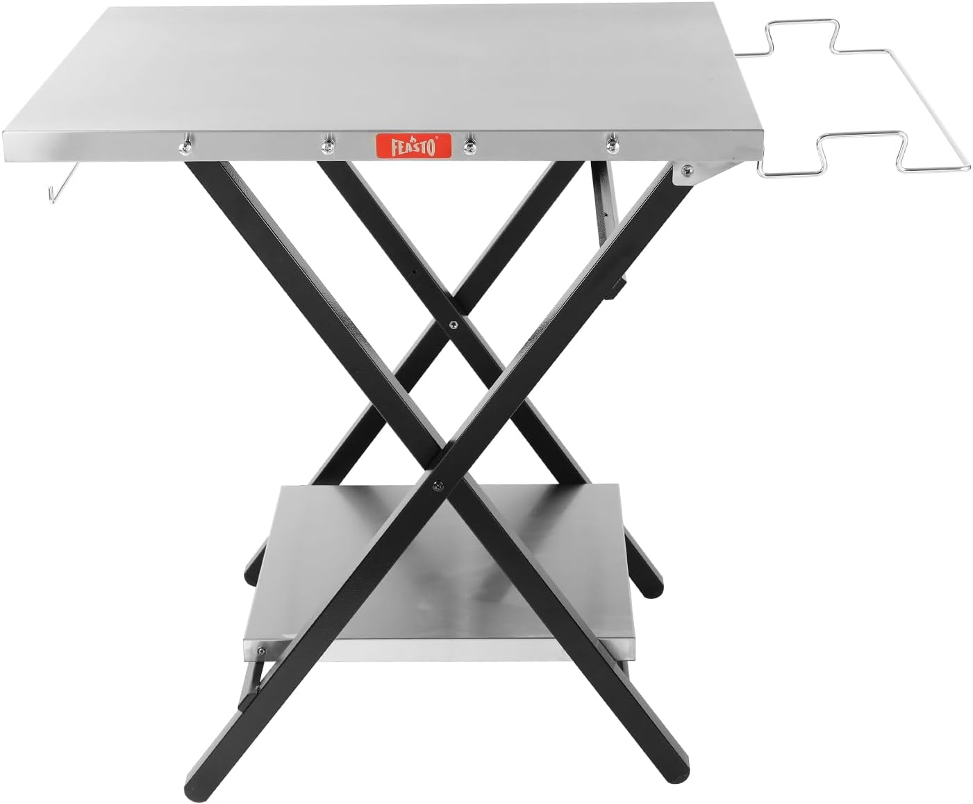 Amazon.com: Small Stainless Steel Folding Table, Portable Camp Picnic ...
