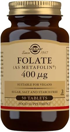 Solgar Folate (as Metafolin®) 400 µg Tablets - Food Supplement - Pack ...