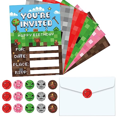 Snapklik.com : ZOIIWA Pixel Party Invitations