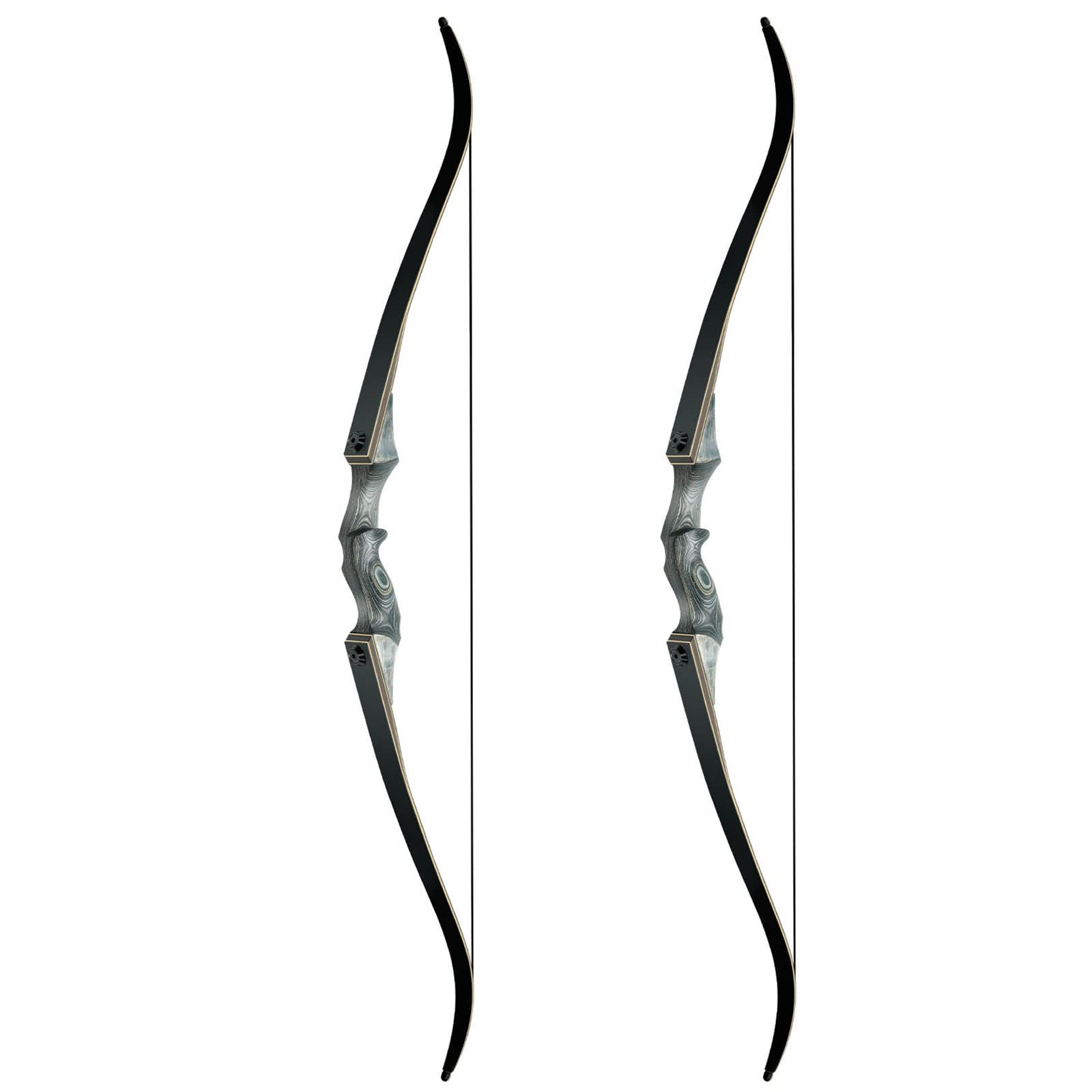 Buy 40lb Black Hunter Takedown Recurve Bow & 30lb Black Hunter Takedown ...