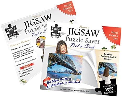 Puzzle Master Jigsaw Puzzle Keeper - Peel and Stick Puzzle Saver - 12 ...