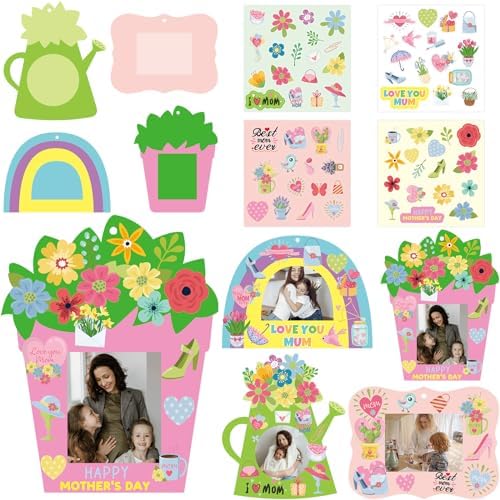 Amazon.com: Mother's Day Picture Frame Crafts Kits for Kids Happy ...