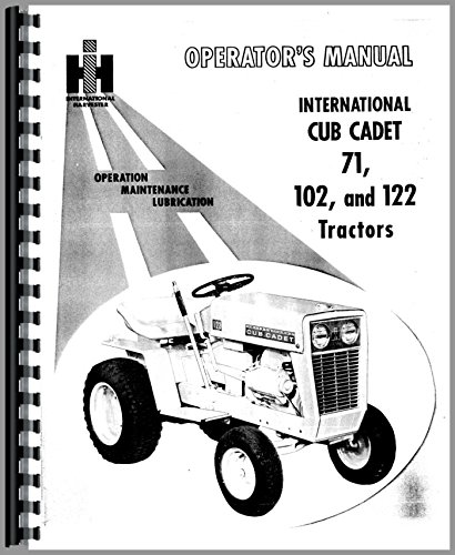 Operators Manual International Cub Cadet 122 102 71 Lawn & Garden ...