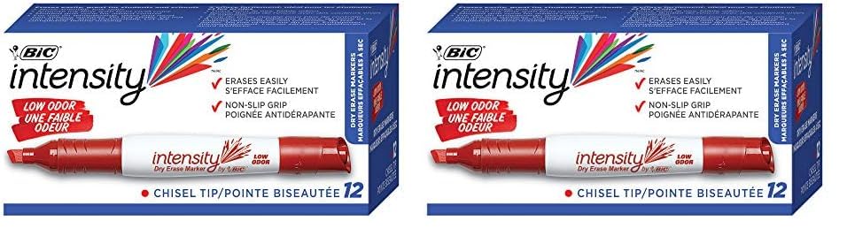 Amazon.com : BIC Intensity Low Odor Dry Erase Marker, Tank Style, XL ...