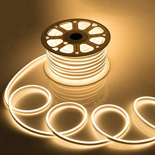 Pemedor 65.6FT/20M Neon LED Strip Light 220V Flexible Fairy String ...