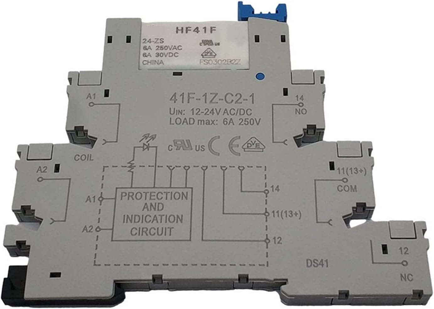 Amazon.com: Relay HF41F-24-ZS HF41F-012-ZS 41F-1Z-C2-1 Relay Module ...