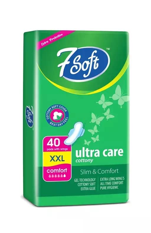 Buy RATAVA 7 Soft Ultra care cottony size slim and comfort with gel ...
