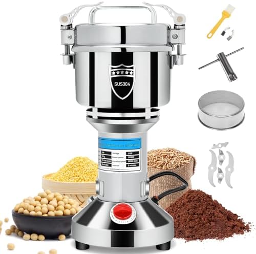 Amazon.com: 2000W Electric Grain Mill Grinder, 550g High Capacity ...