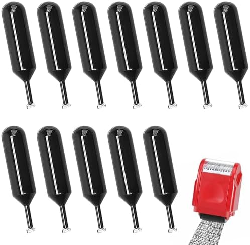 12 Pcs Address Blocker Stamp Ink, Data Defender Roller Stamp Ink Set ...