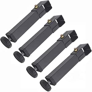Amazon.co.jp: Furniture Legs: Black Thickness, Adjustable Support Legs ...