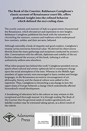 Snapklik.com : The Book Of The Courtier: A Historic Guide To Manners ...