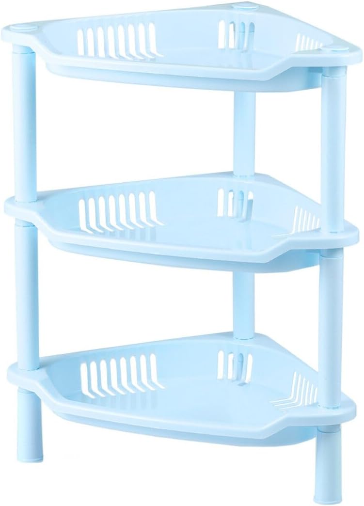 Amazon.com: Beatifufu 3layer Plastic Storage Shelves for Bathroom and ...