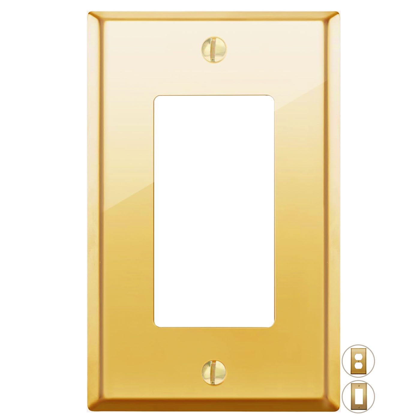 Rio Salto BRASS High Polished Gold Rocker Decora MID SIZE Gold Light ...