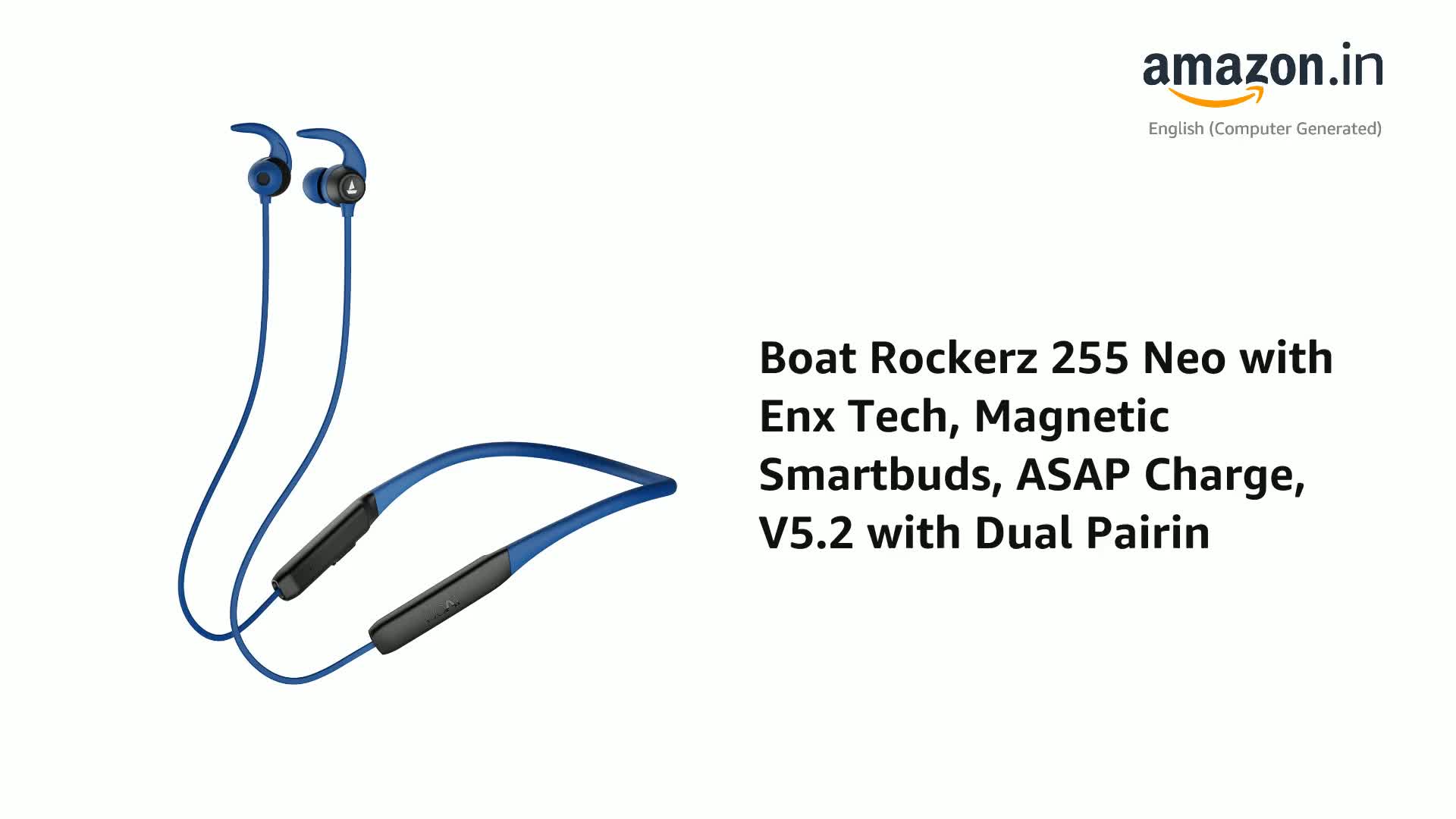 Watch Boat Rockerz 255 Neo with Enx Tech, Magnetic Smartbuds, ASAP ...