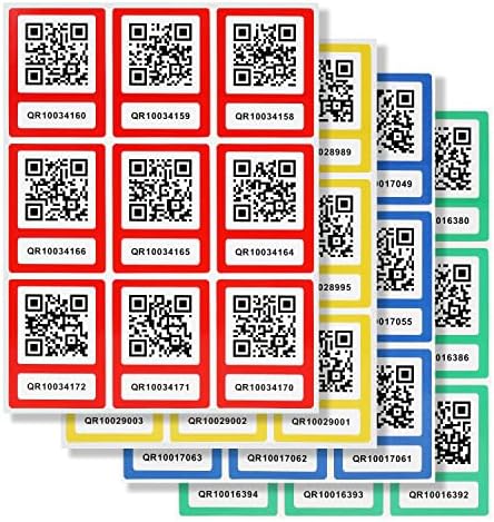 Amazon.com : QR Code Labels Intelligent Color Coded Stickers for ...