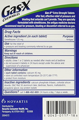 Gas-X Extra Strength Cherry Creme Chewable Tablets, 54 Count - Want It All