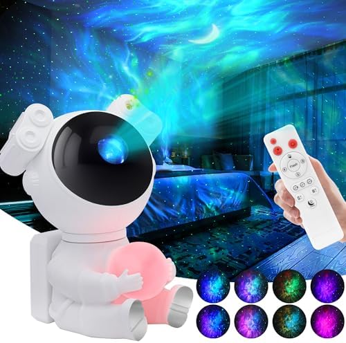 Amazon.com: KIMHY Astronaut Galaxy Projector, 2 in 1 Galaxy Projector ...