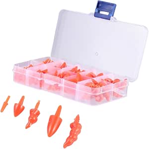 Amazon.com: SEWOART 1 Box Plastic Snowman Nose Colourful Craft Nose ...