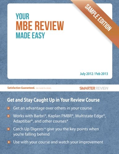 Your MBE Review Made Easy Sample Edition: Unknown Author: 9780615661339 ...
