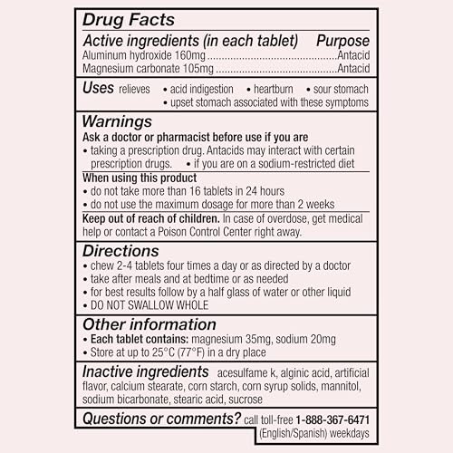 Gaviscon Extra Strength Cherry Chewable Tablet For Fast-Acting ...