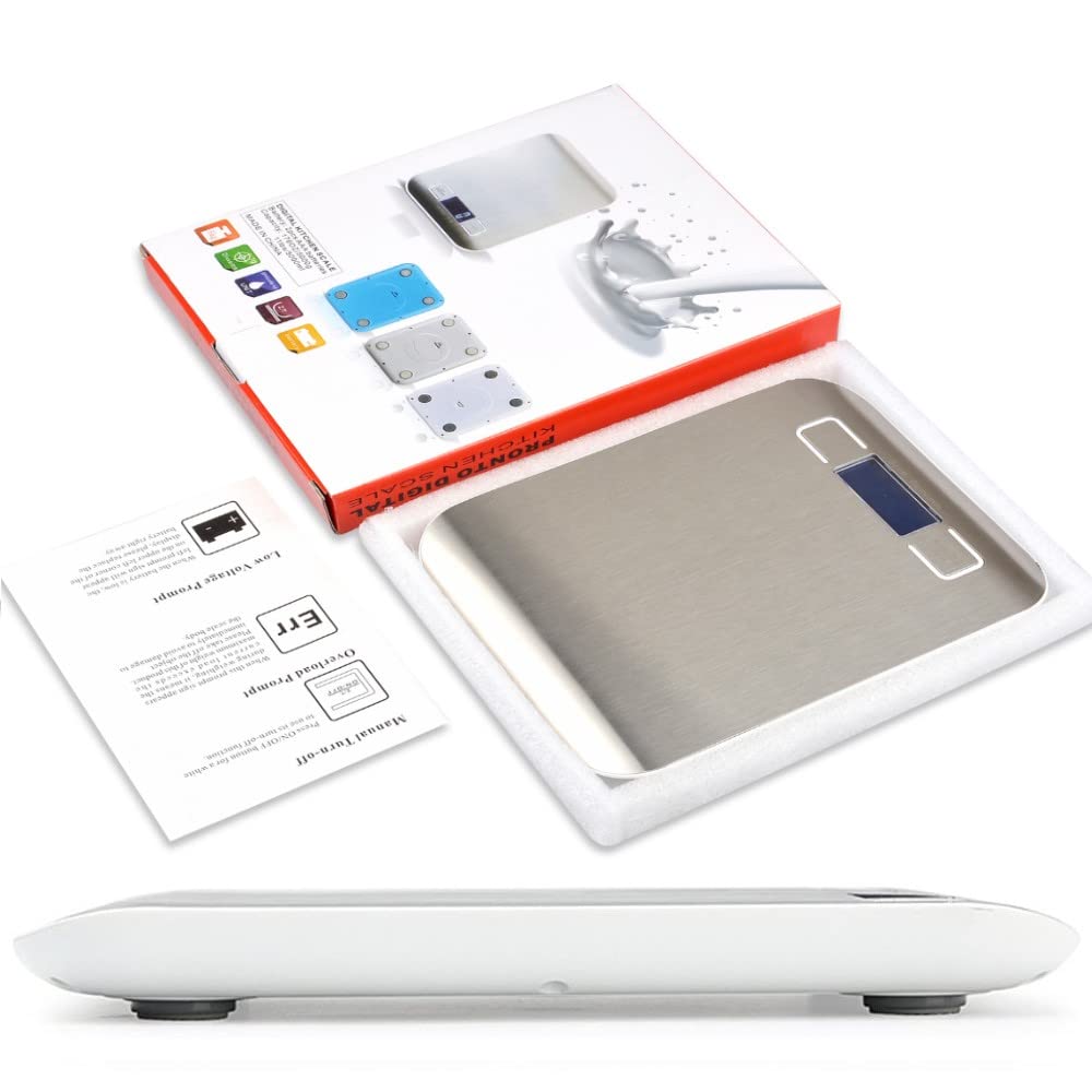 Amazon.com: Kitchen Scale, Cooking Digital Multifunction, Baking, Slim ...