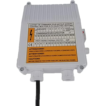 GOULDS CentriPro 1 HP 230V CONTROL BOX SUBMERSIBLE WATER WELL PUMP ...