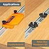 POWERTEC 71359-P2 Aluminum Combo T-Track Miter Track for Woodworking ...