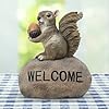 Amazon.com: Baoblaze Resin Animal Welcome Garden Statue Porch ...