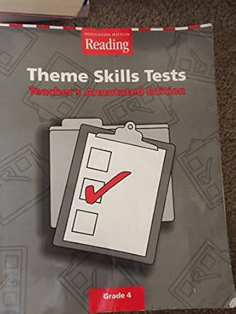 Florida Teachers Edition Theme 1 Journeys Grade 4 (Houghton Mifflin ...