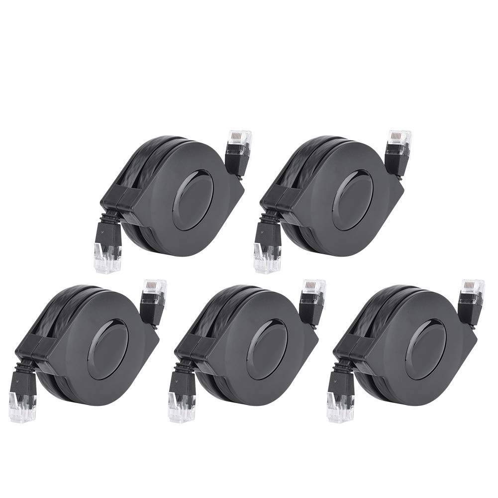 CAT 6 Ethernet Cable Ultra Flat, Adjustable Retractable CAT6 RJ45 LAN ...